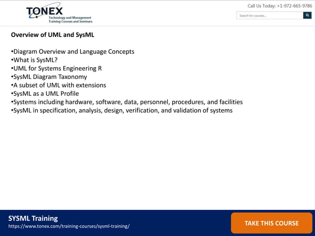 SysML Training - Systems Modeling Language Training | PPT