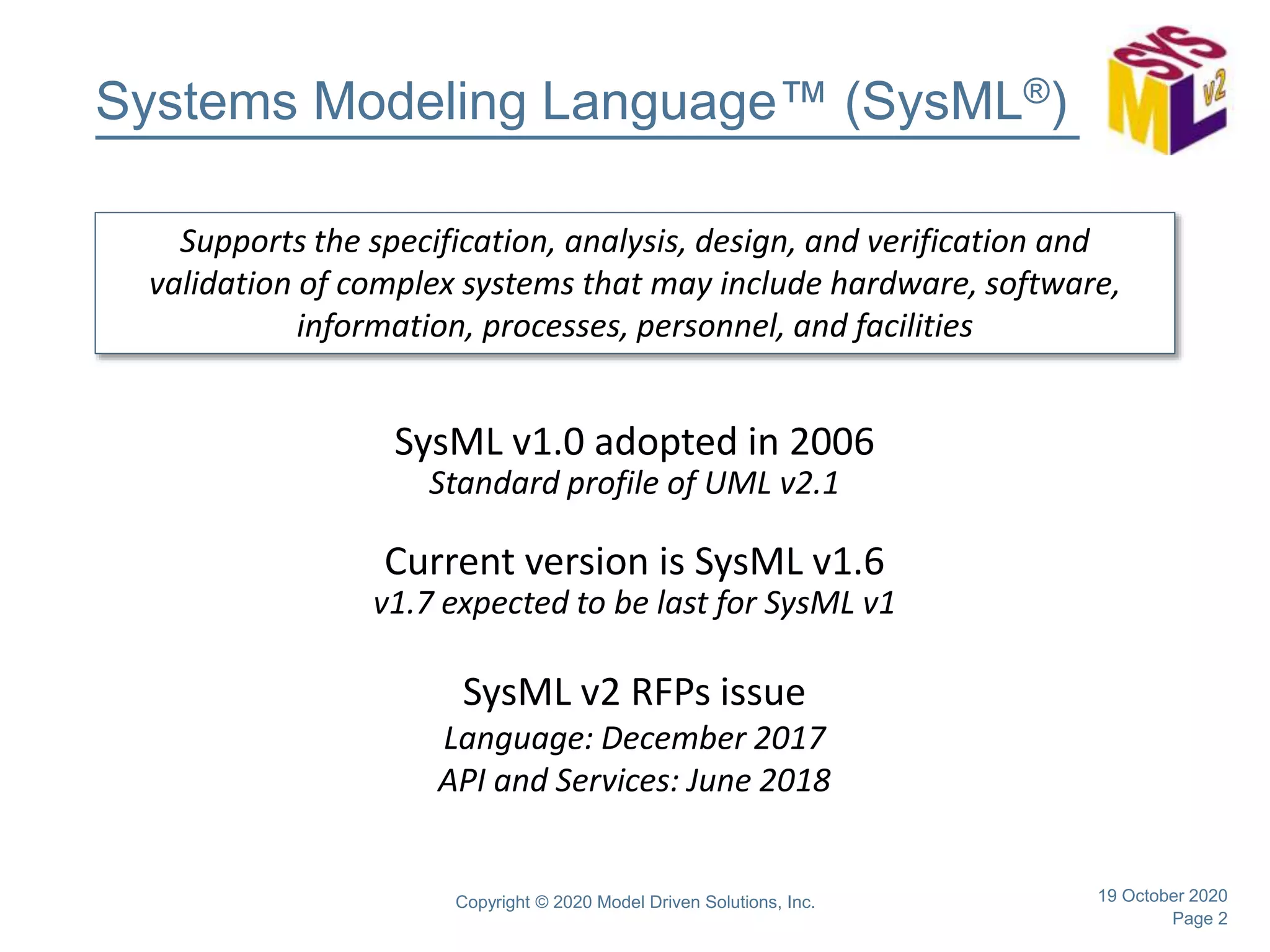 SysML v2 - What's the big deal, anyway? | PPTX