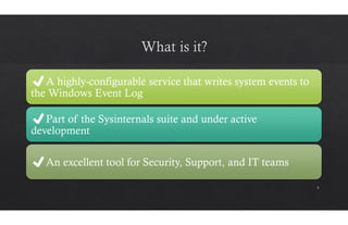 Sysmon and Windows Event Forwarding workshop | PDF