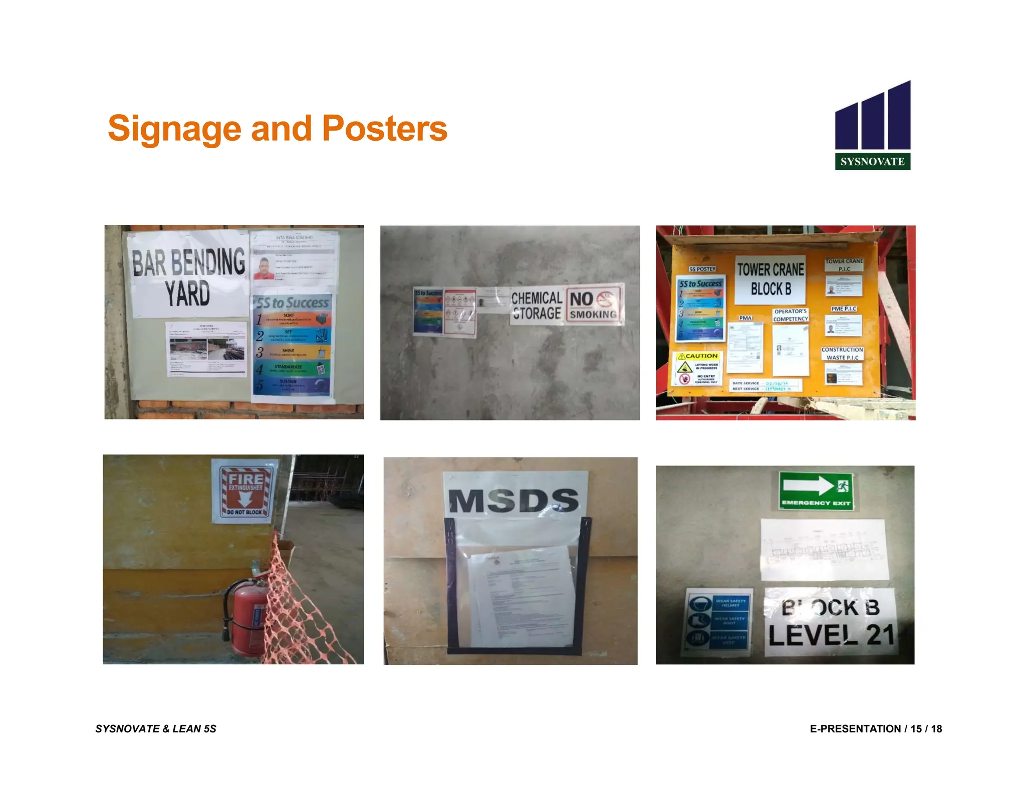 Sysnovate-Lean-5S management system at construction project site | PDF