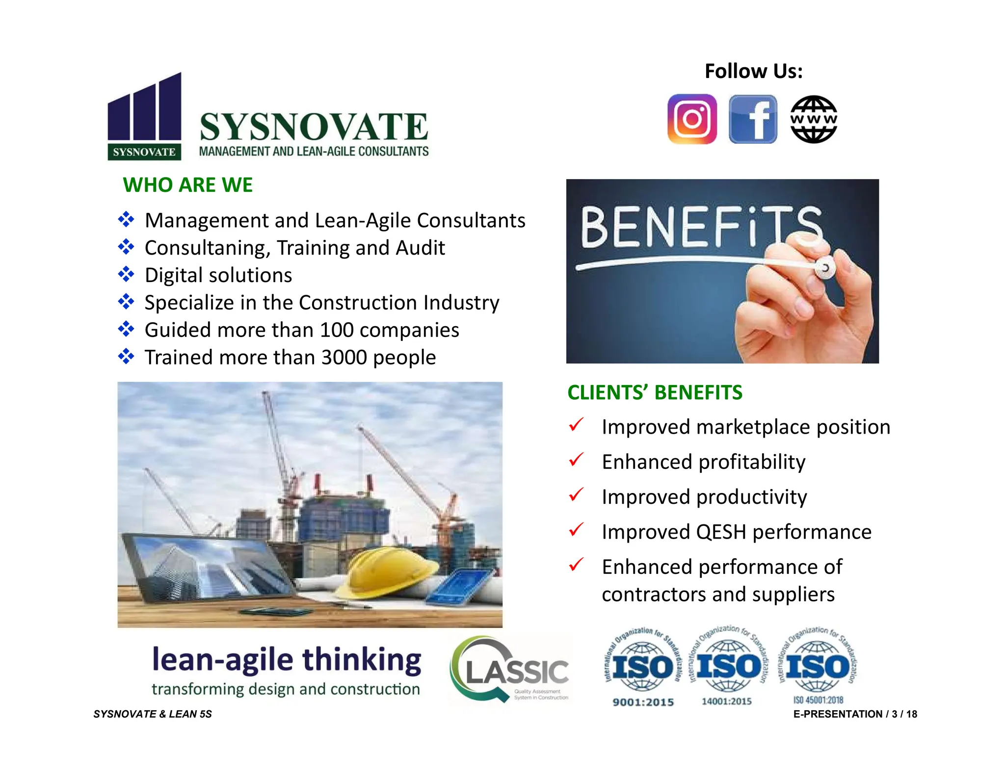 Sysnovate-Lean-5S management system at construction project site | PDF
