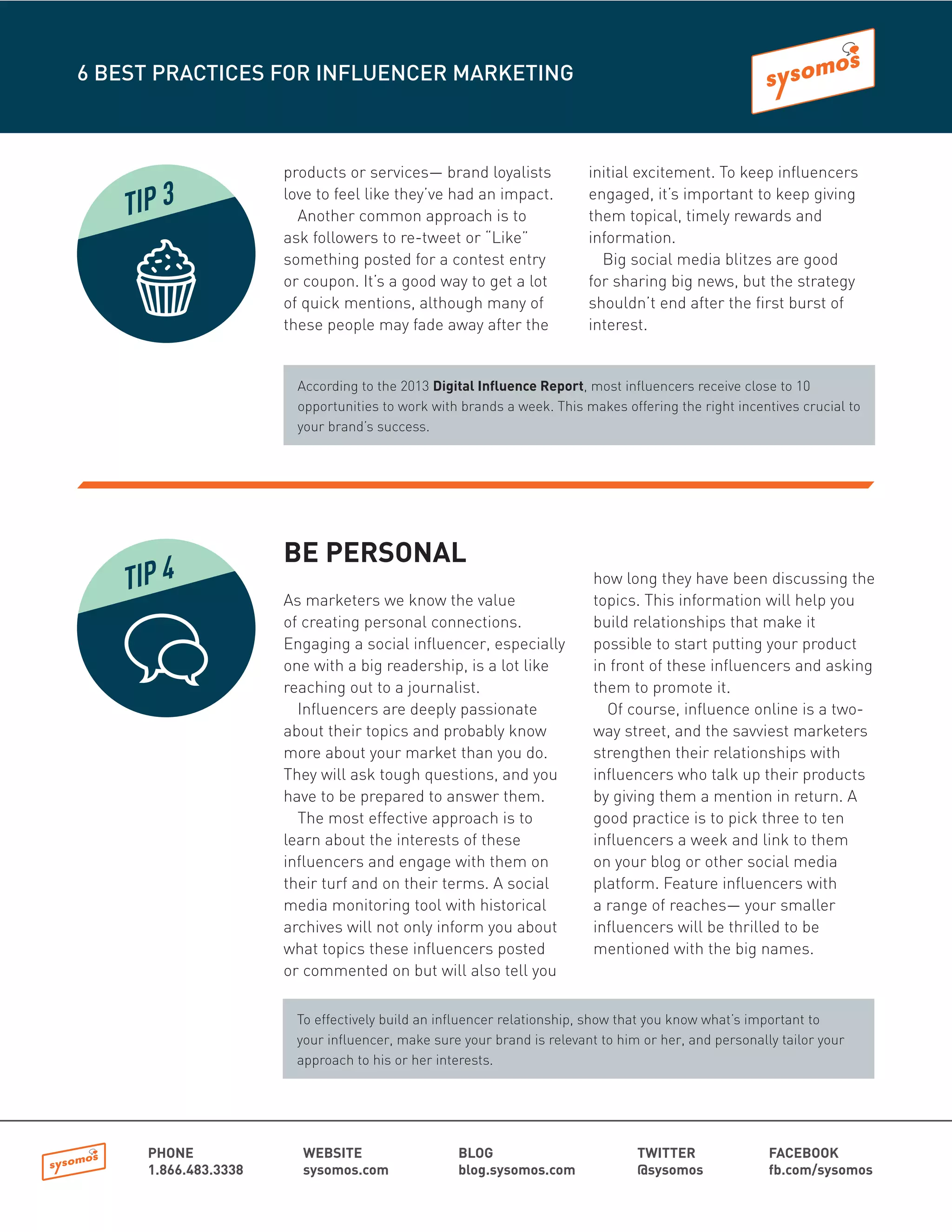 Tip sheet Influencer marketing | PDF