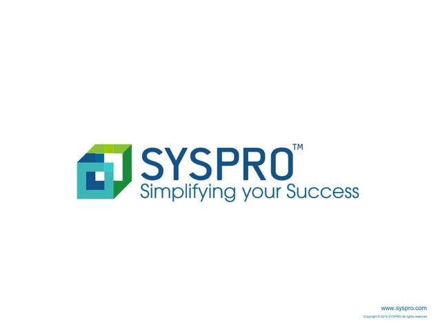SYSPRO Espresso Mobile ERP Solution for the Sales Force | PPT