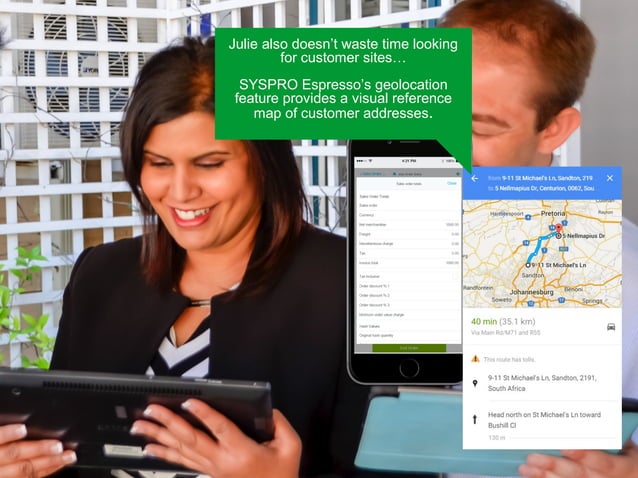 SYSPRO Espresso Mobile ERP Solution for the Sales Force | PPT
