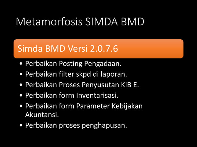 System Requirements SIMDA BMD ver 2.7.0.6 | PPTX