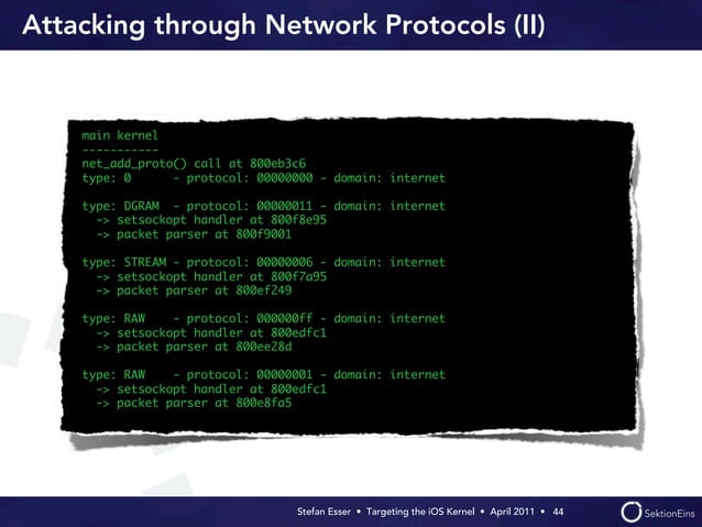 Targeting the iOS kernel | PPT
