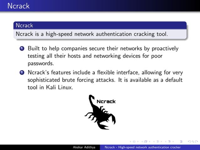 System Securirty Password Cracking Tool Ncrack | PDF