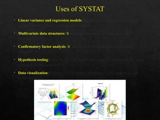 SYSTAT 13 Statist software for Researcher | PPTX