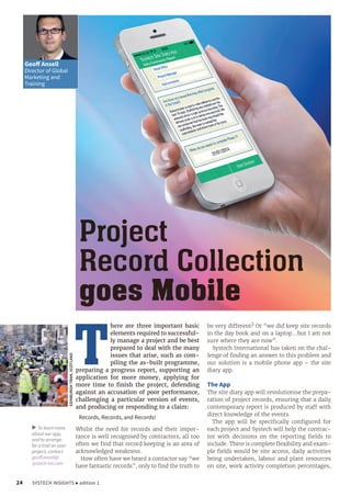 Systech insights edition-Mark Woodward Smith | PDF