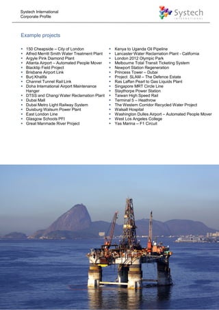 Systech International Corporate Profile | PDF | Bankruptcy | Business Banking & Finance