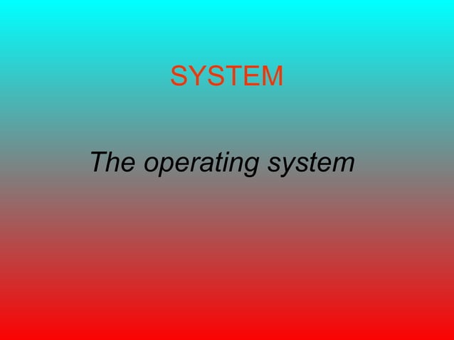System Programming | PPT System Programming | PPT