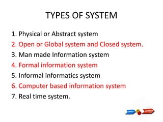 System approach in Geography | PPTX