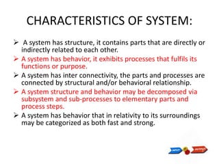 System approach in Geography | PPTX