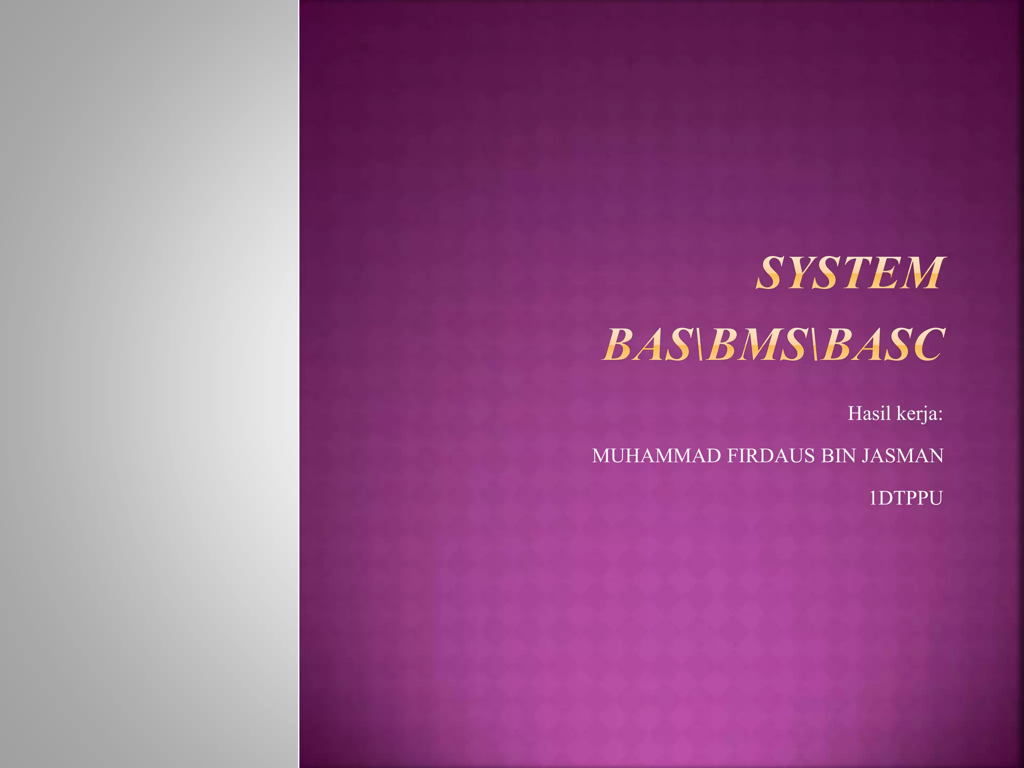 System building management | PPT