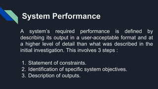 System Performance and Feasibility Study | PPTX | Computer Software and ...