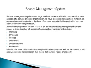 Service process cycle and service management system | PPTX