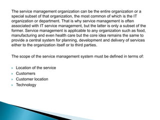 Service process cycle and service management system | PPTX