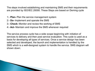 Service process cycle and service management system | PPTX