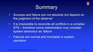 System success and failure | PPTX