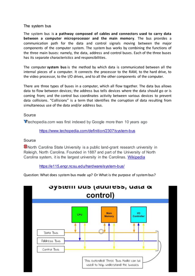System-Bus (1).doc | Computing | Technology & Computing