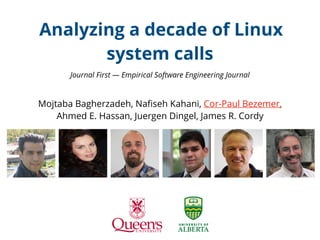 Studying a decade of Linux system calls | PPT