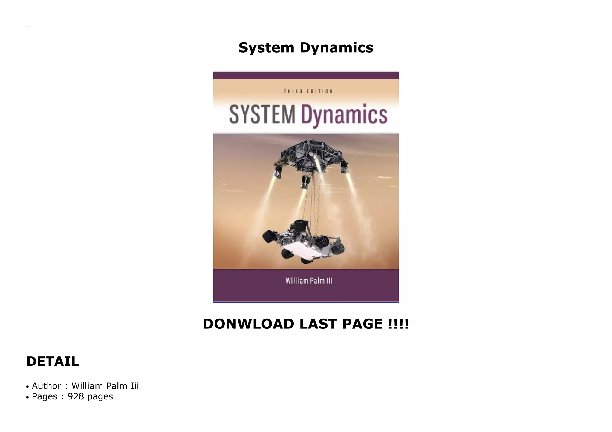 System Dynamics | PDF