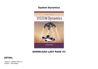 System Dynamics | PPT