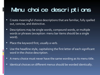 System Menu And Navigation | PPT