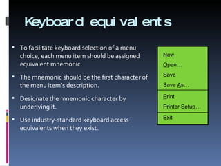 System Menu And Navigation | PPT