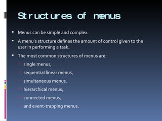 System Menu And Navigation | PPT