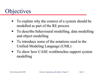 System Models in Software Engineering SE7 | PPT