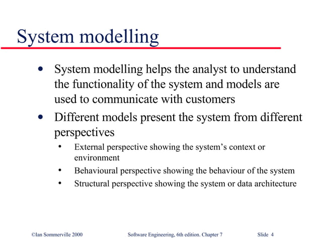 System Models in Software Engineering SE7 | PPT | Computing ...