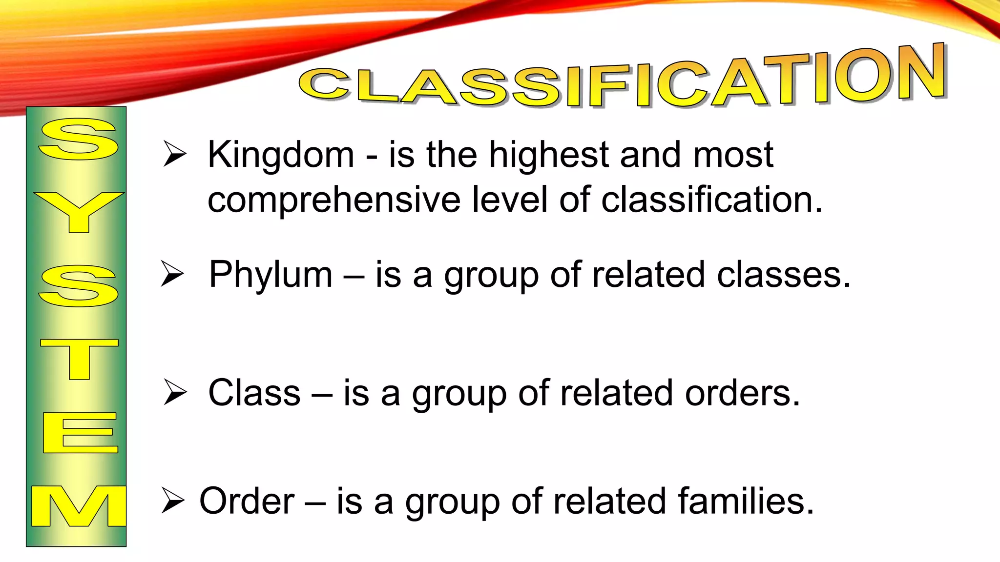 System of-classification: Taxonomy | PPTX