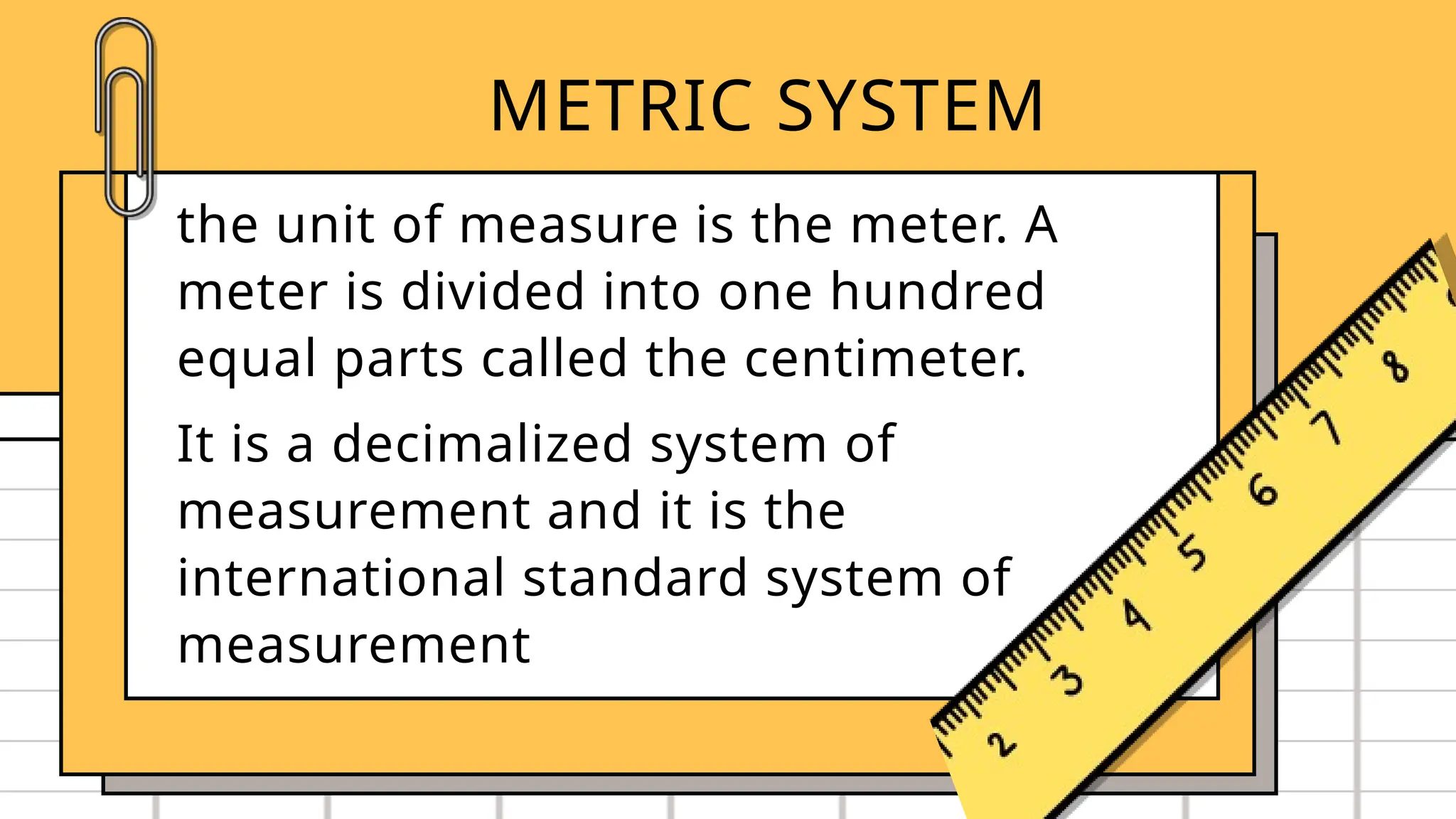 Measuring the World: A Comparison of English and Metric Systems".pptx ...