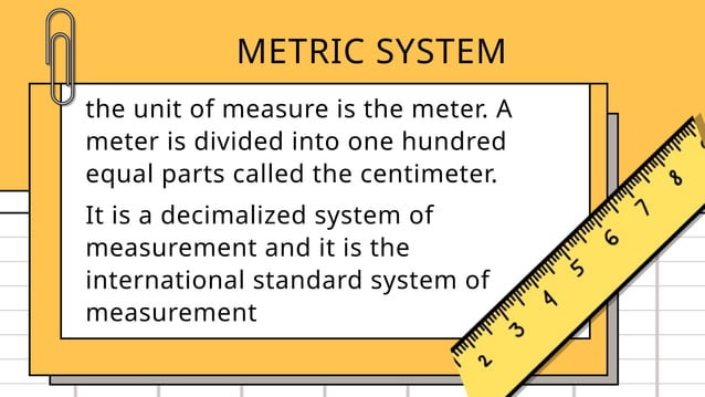 Measuring the World: A Comparison of English and Metric Systems".pptx ...