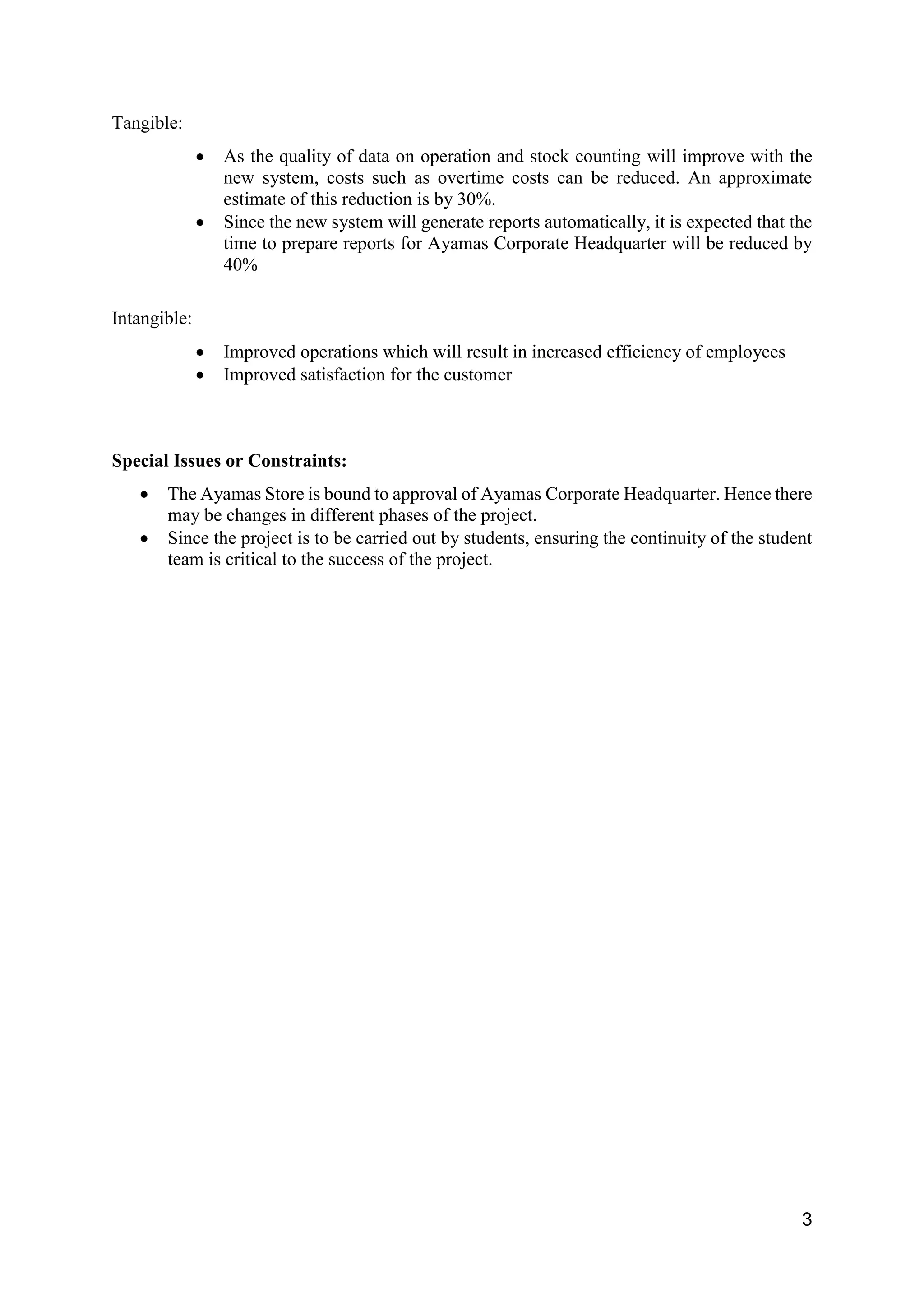 System Proposal - Ayamas IMS | PDF