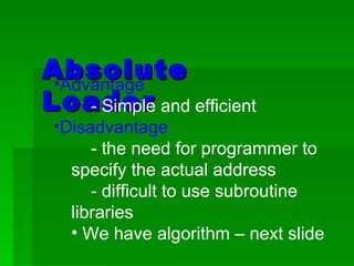 System software-loaders | PPT