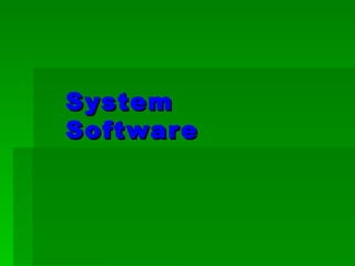 System software-loaders | PPT