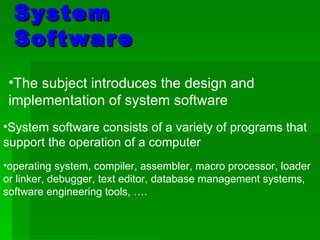 System software-loaders | PPT