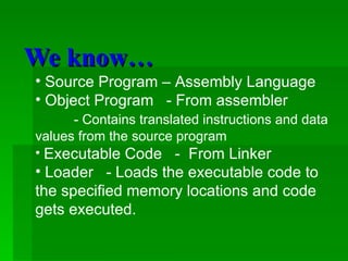 System software-loaders | PPT