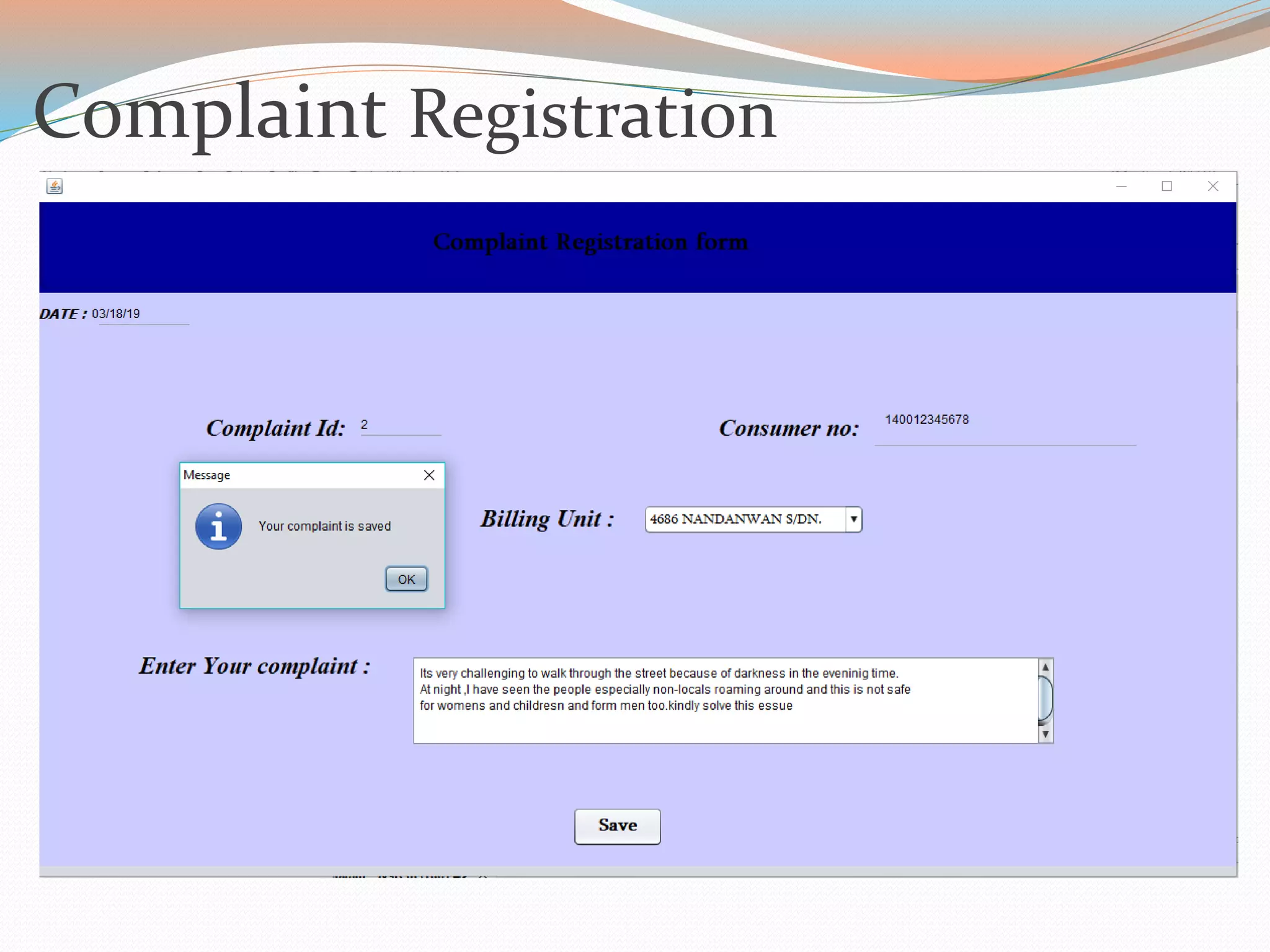 Smart Complaint System | PPTX