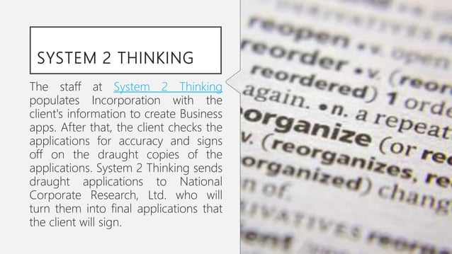 System 2 thinking oct 5 week | PPT