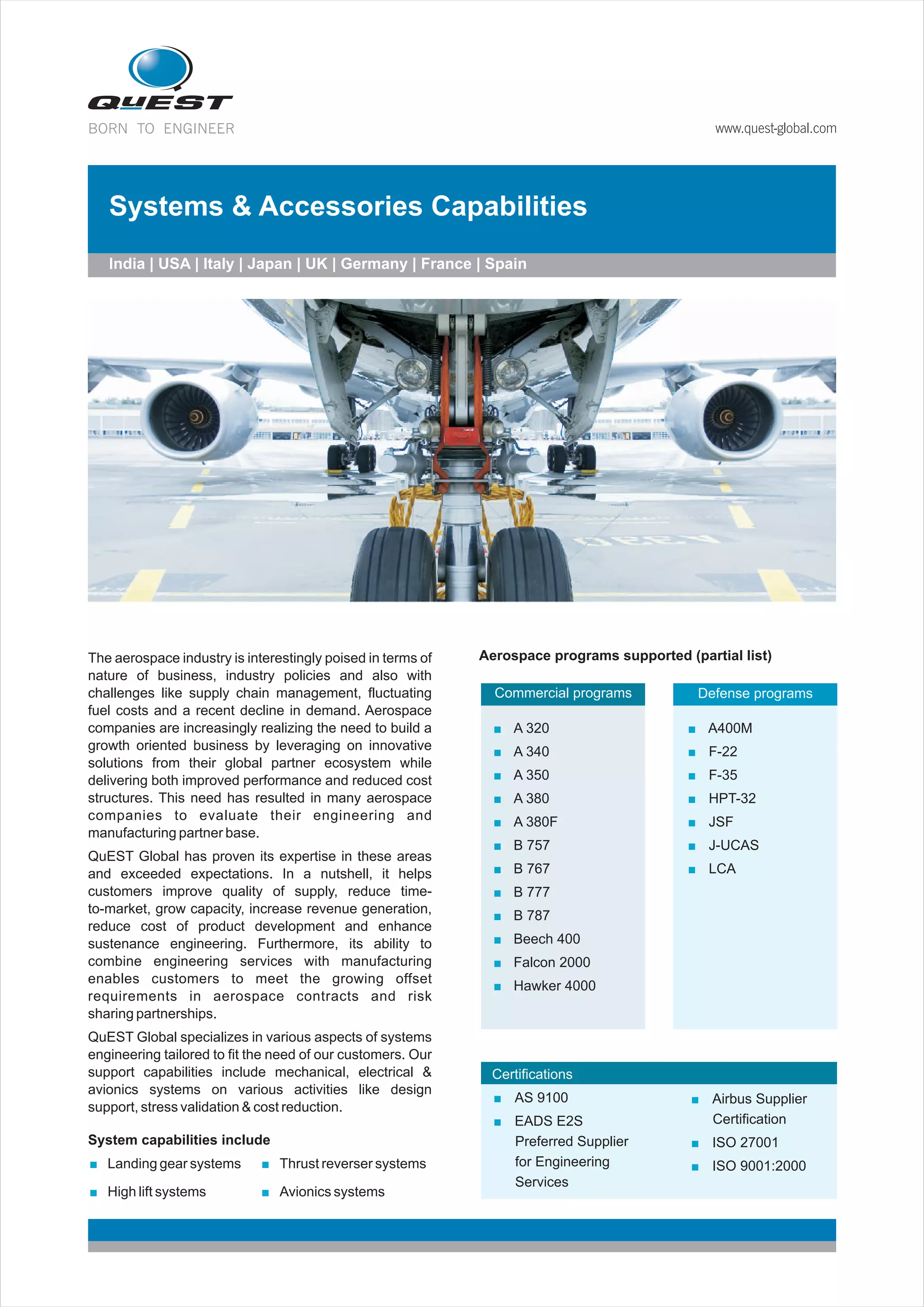 System & Accessories Capabilities | PDF