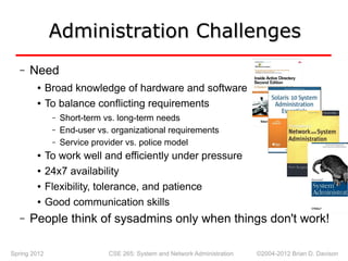 System and Network Administration course | PDF