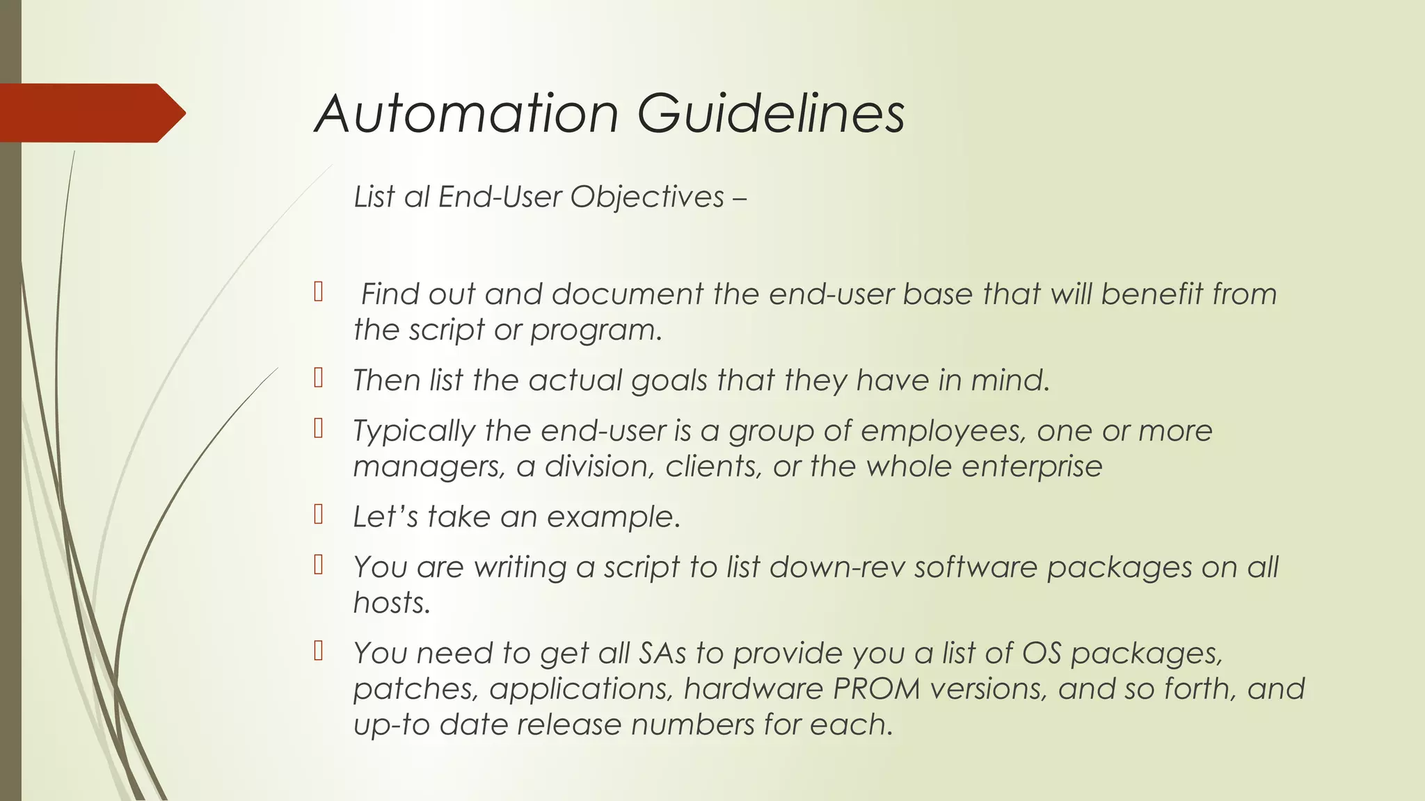 System administration with automation | PPT