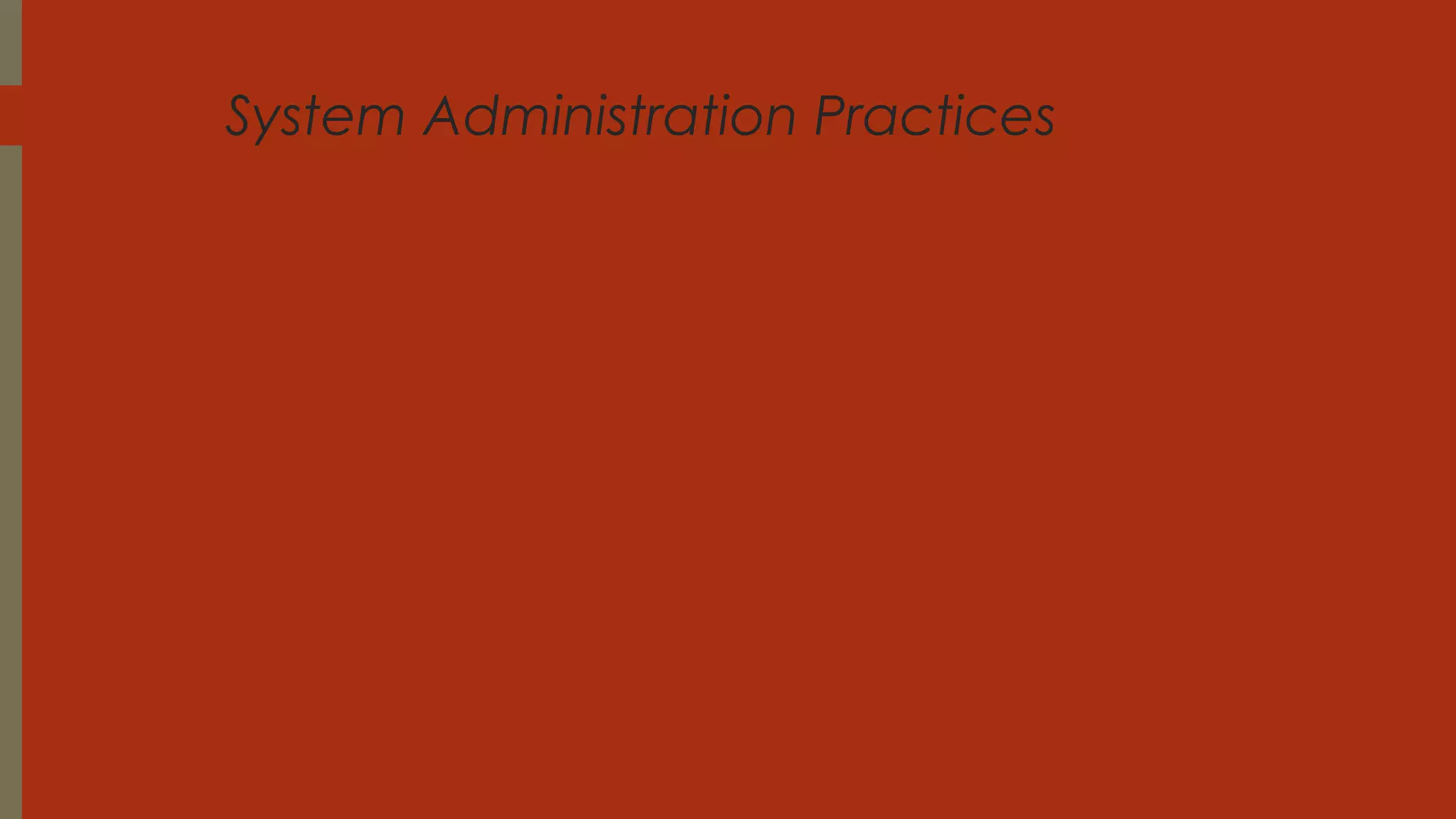 System administration with automation | PPT