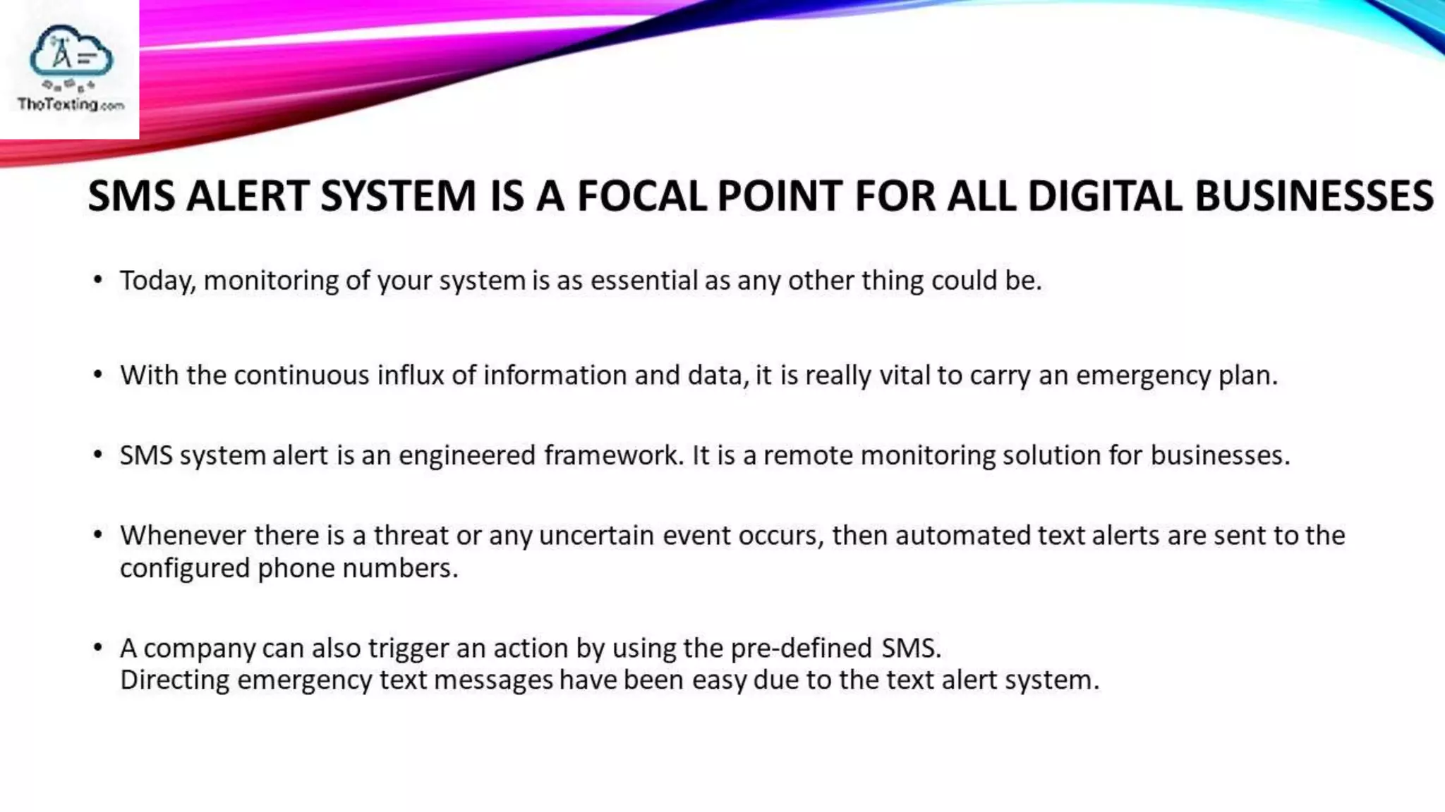 System alerts (text messaging) | PPTX