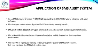 System alerts (text messaging) | PPT
