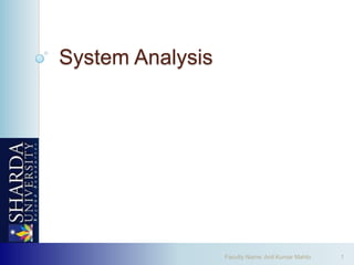 System analysis | PPTX