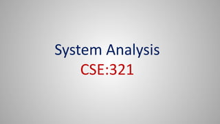 System analysis | PPTX